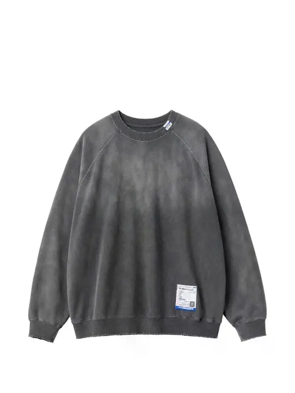 Mihara Yasuhiro Sun-faded Like Distressed Sweatshirt - Black