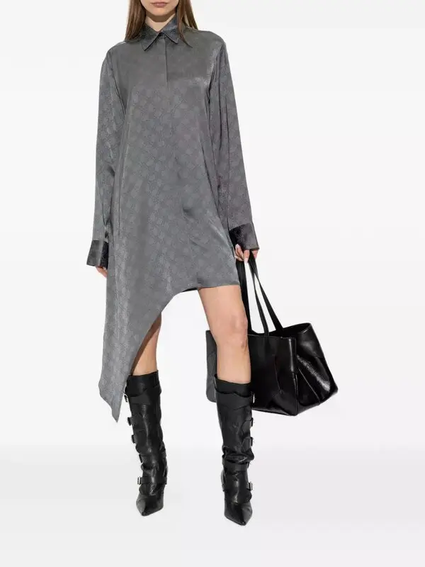 Off-White Monogram Asymmetric Hem Dress