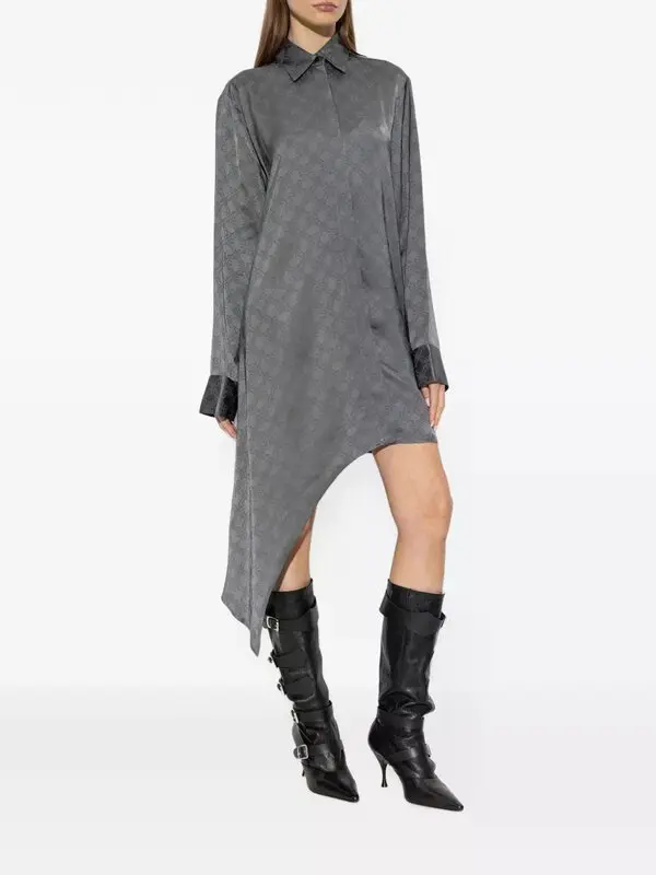 Off-White Monogram Asymmetric Hem Dress