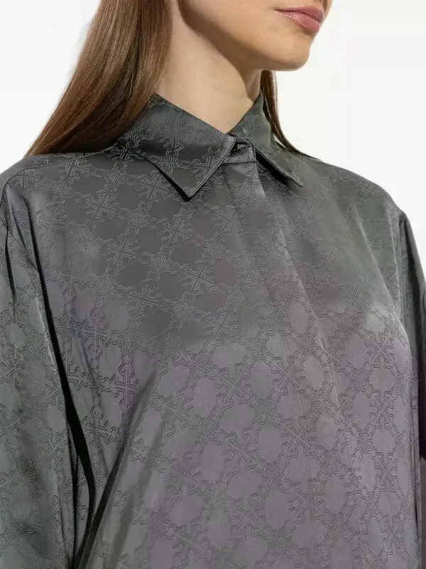 Off-White Monogram Asymmetric Hem Dress