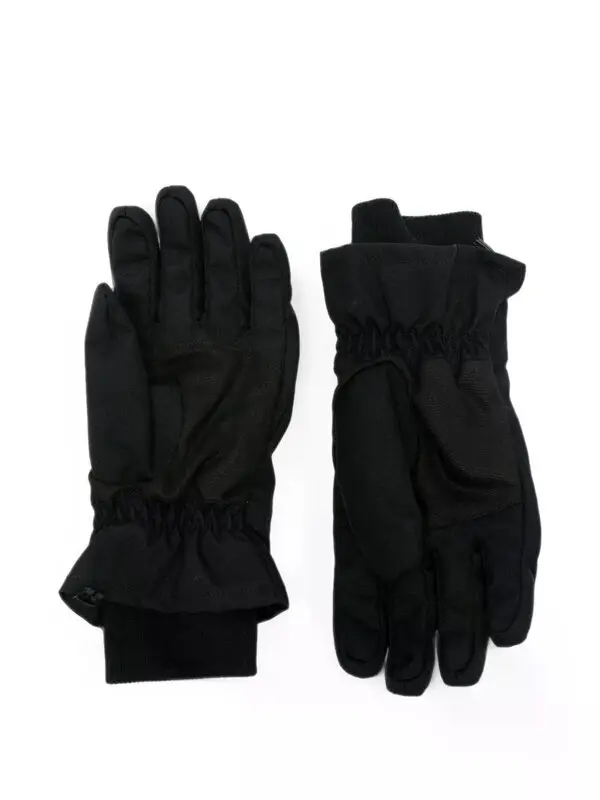 Y3 Logo Print Zip Detail Gloves