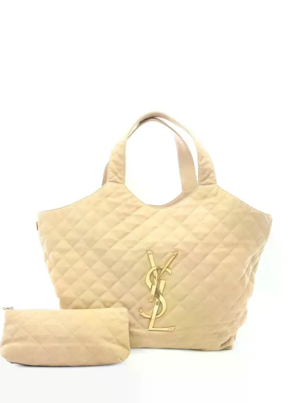 Saint Laurent Icare Quilted Tote Bag