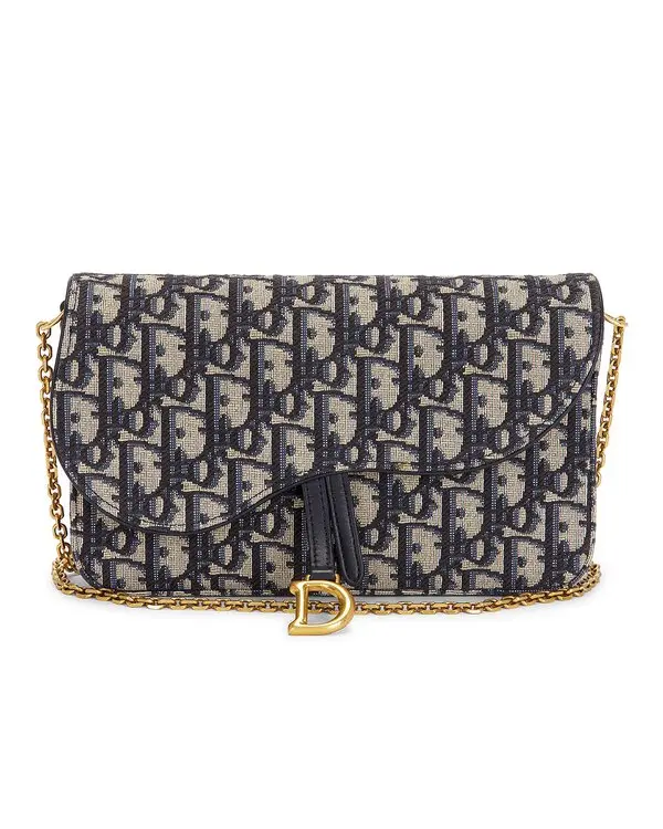 Dior Oblique Saddle Wallet On Chain