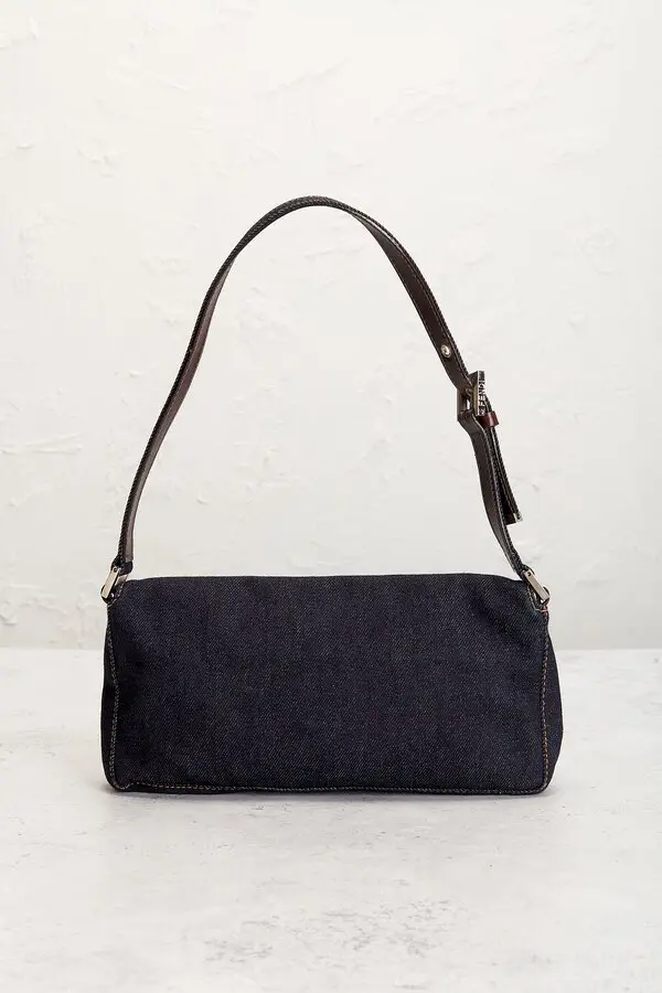 Fendi Renew Denim Shoulder Bag