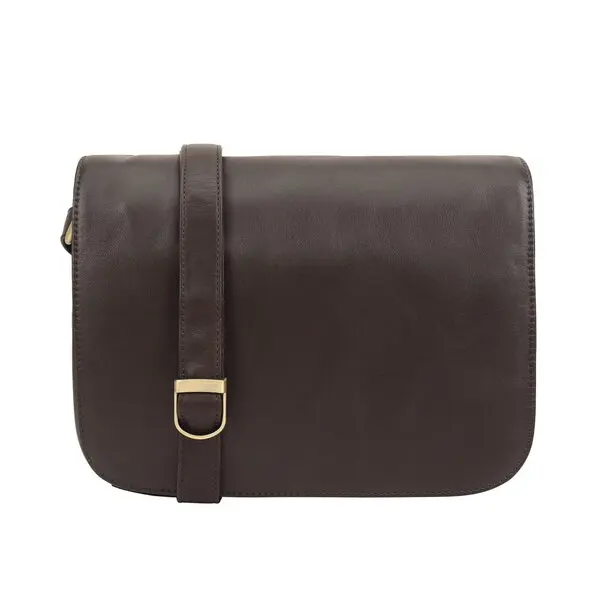 LLOYD BAKER Nahan Flap-over Leather Crossbody Bag
