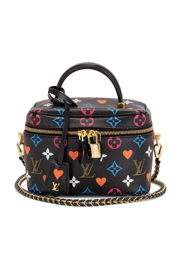 LOUIS VUITTON Renew Limited Edition Game On Monogram Vanity Pm Handbag - Black