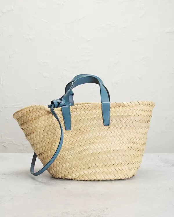 FWRD RENEW Celine Raffia Teen Classic Panier Basket Tote Bag
