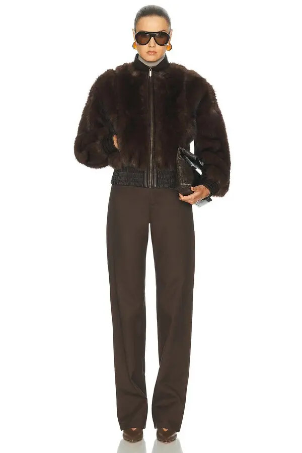 Zimmermann Valiant Faux Fur Jacket