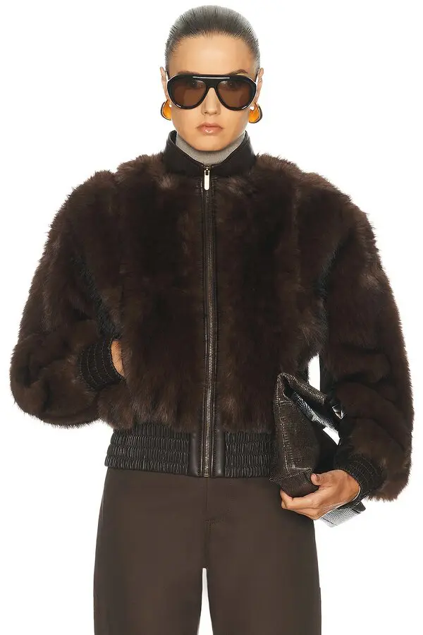 Zimmermann Valiant Faux Fur Jacket