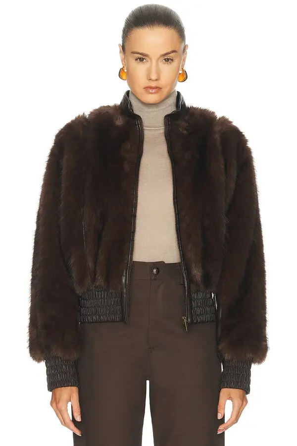 Zimmermann Valiant Faux Fur Jacket