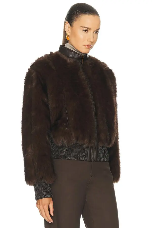 Zimmermann Valiant Faux Fur Jacket
