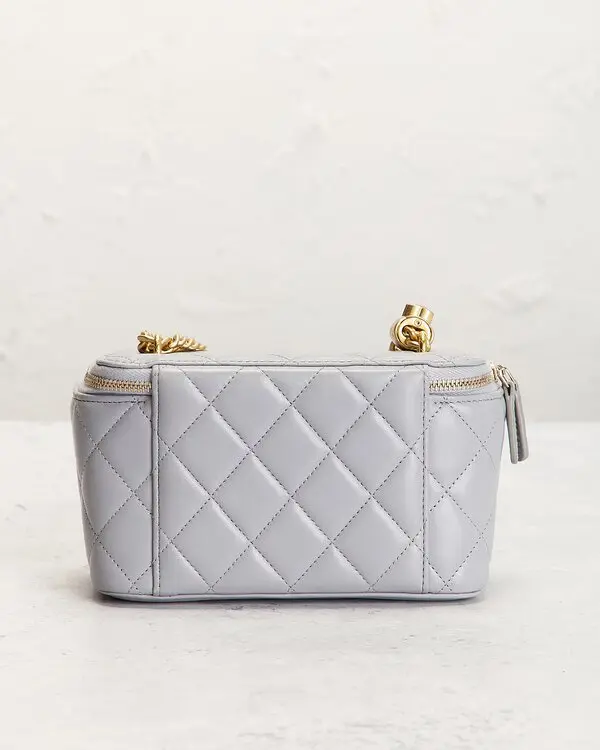 FWRD RENEW Chanel Lambskin Small Slide Long Vanity Case