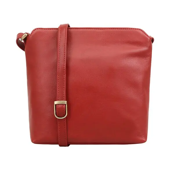 LLOYD BAKER Puri Leather Crossbody Bag - Red