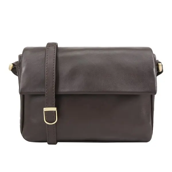 LLOYD BAKER Gulmarg Leather Flap-over Crossbody Bag