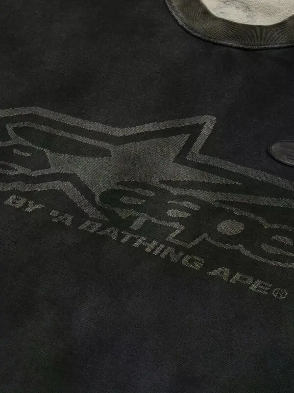 AAPE BY *A BATHING APE Moonface Logo-print Sweater