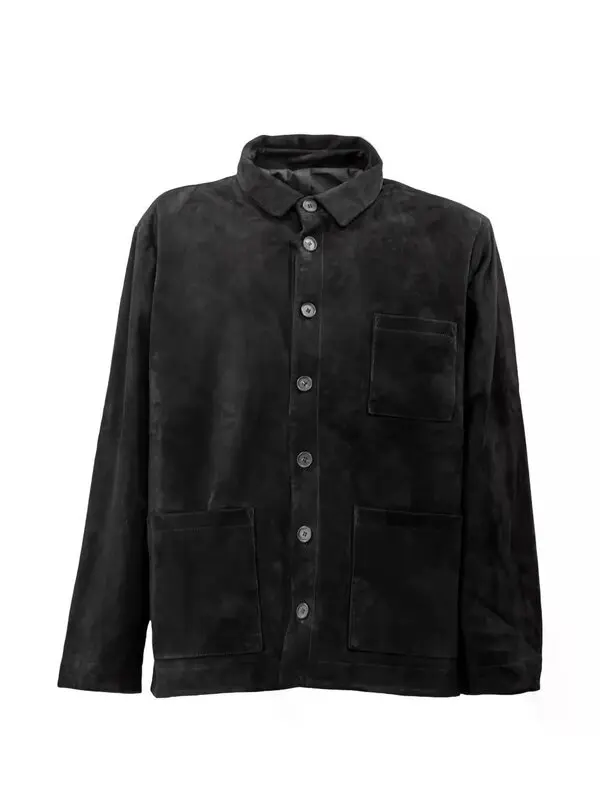 BERGFABEL Suede Multi-pocket Jacket - Black