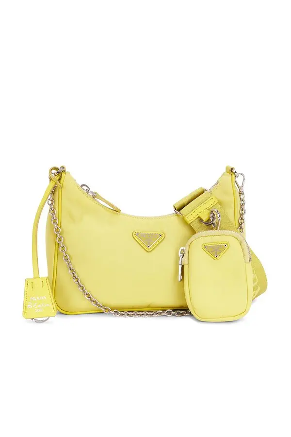 Prada Re-edition 2005 Re-nylon Shoulder Bag - Ananas