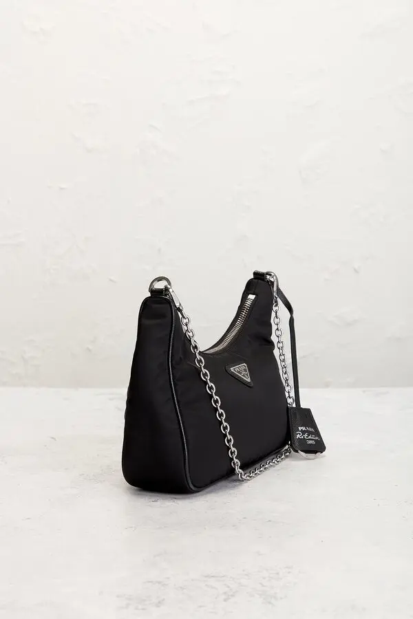 Prada Re-edition 2005 Re-nylon Shoulder Bag - Black