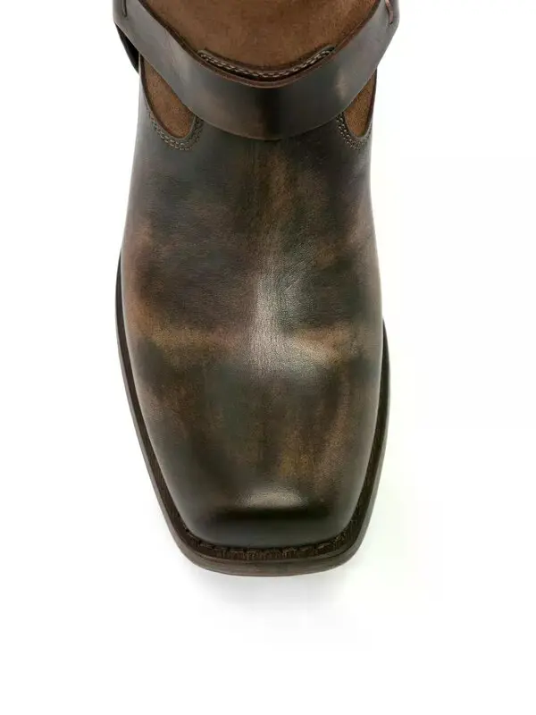 GOLDEN GOOSE Distressed-effect Boots - Brown
