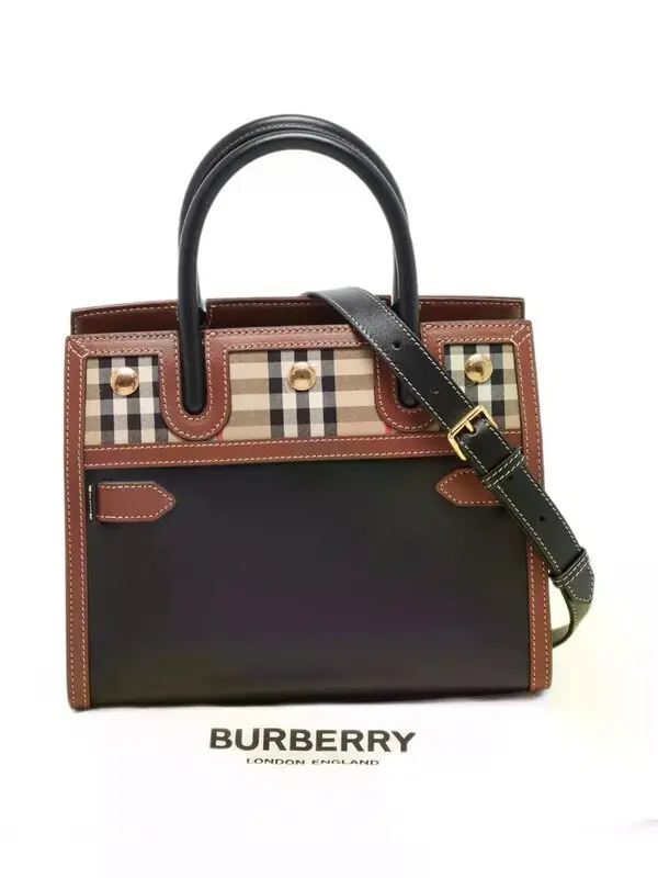 Burberry Baby Title Check Tote Bag