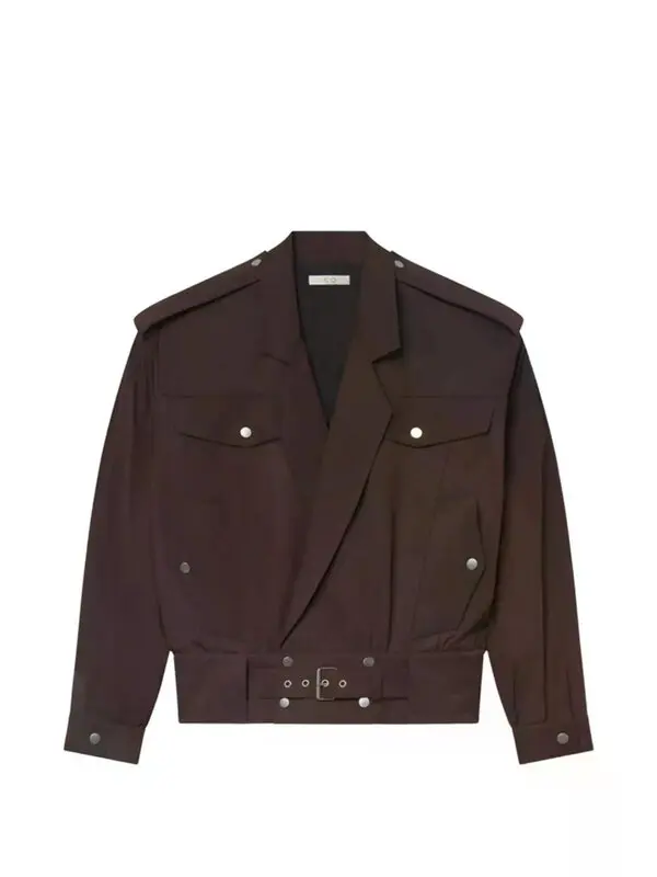 Co Belted Epaulette Military Jacket
