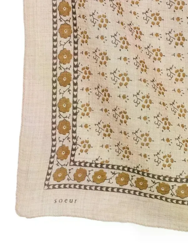 Soeur Floral-print Scarf
