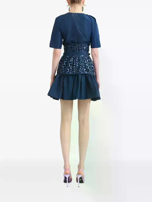 GEMY MAALOUF Taffeta Ruffled Skirt