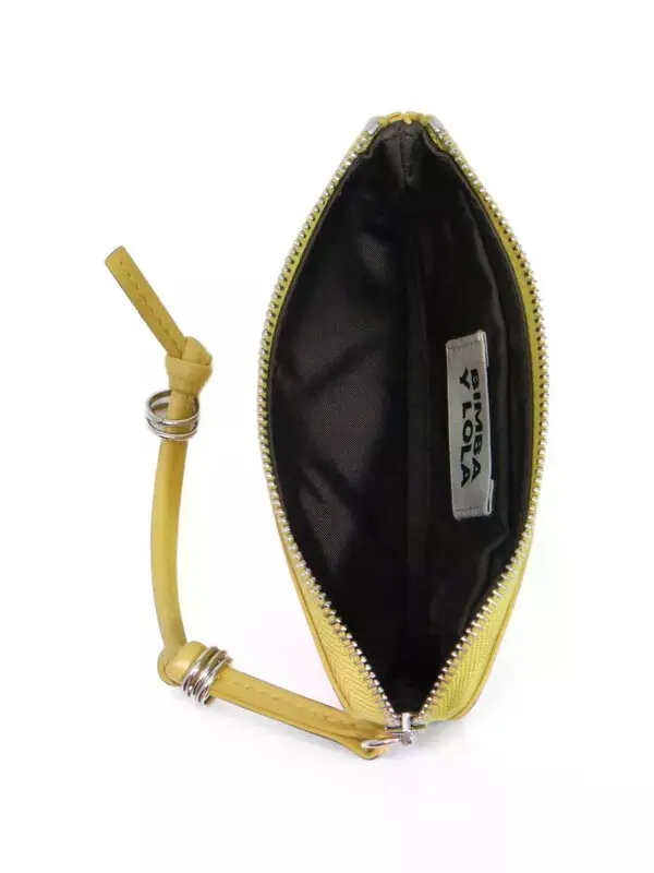 Bimba Y Lola Small Lemon Leather Coin Purse