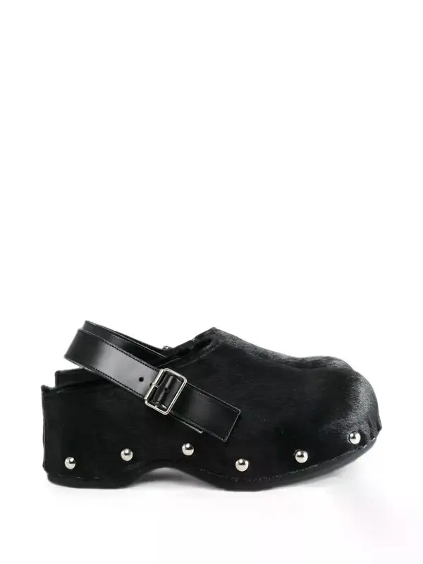 COMME DES GARÇONS TAO Calf-hair Studded Clogs