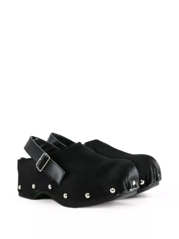 COMME DES GARÇONS TAO Calf-hair Studded Clogs