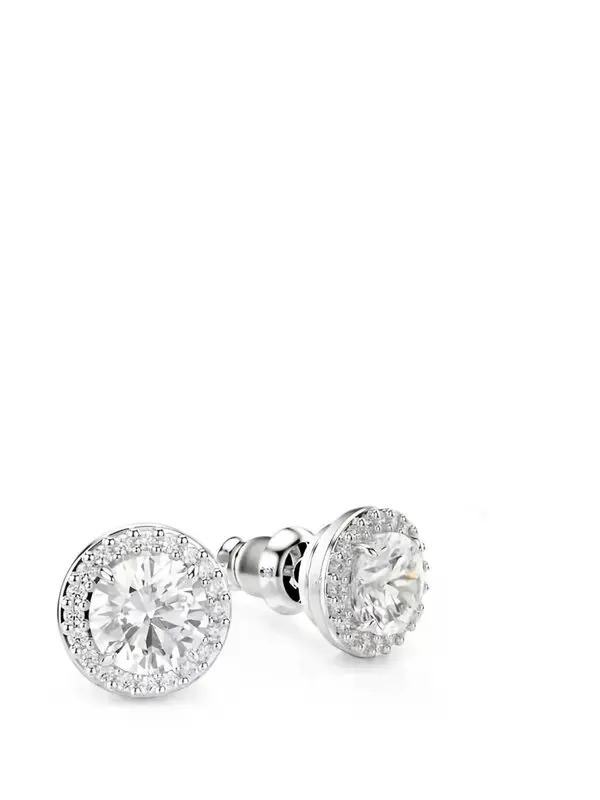 SWAROVSKI Una Angelic Crystal-embellished Halo Earrings - Silver