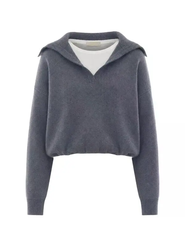 ELEH Layered-effect Cropped Sweater