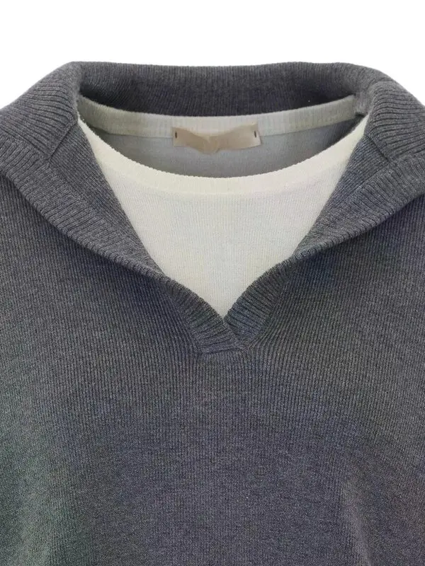 ELEH Layered-effect Cropped Sweater