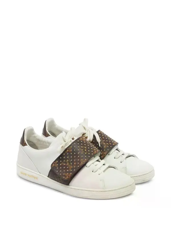 LOUIS VUITTON Frontrow Studded Sneakers - White