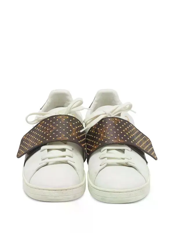 LOUIS VUITTON Frontrow Studded Sneakers - White