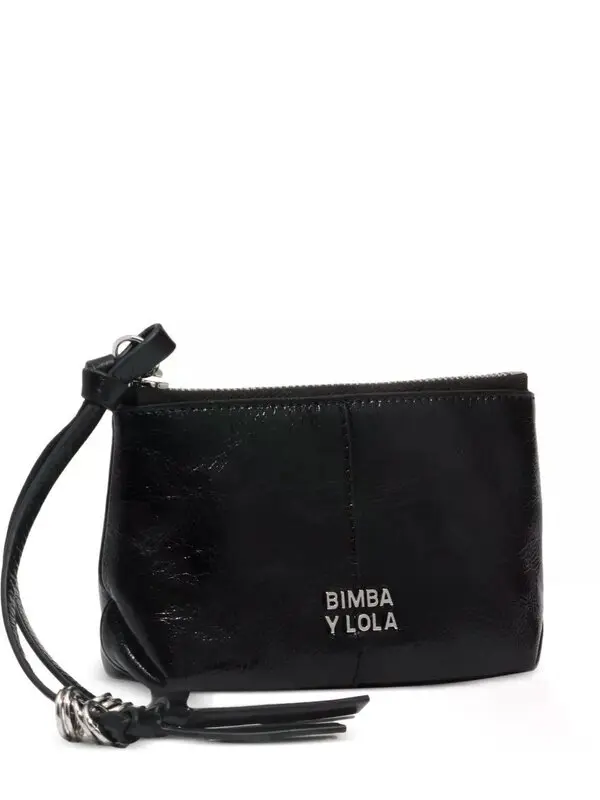Bimba Y Lola Leather Coin Purse - Black
