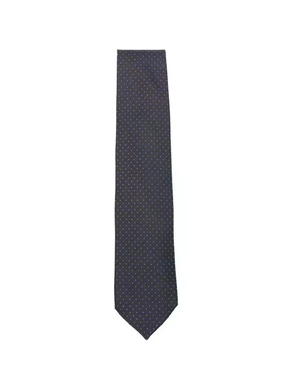 Corneliani Geometric Print Neck Tie - Blue