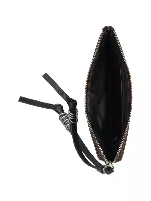 Bimba Y Lola Large Dark Burgundy Leather Coin Purse - Red