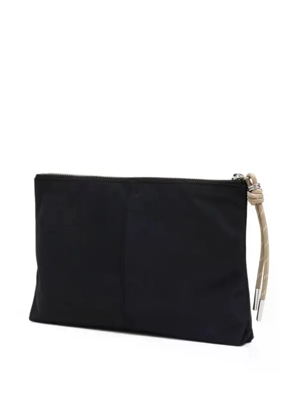 Bimba Y Lola Medium Mocha Nylon Clutch Make-up Case