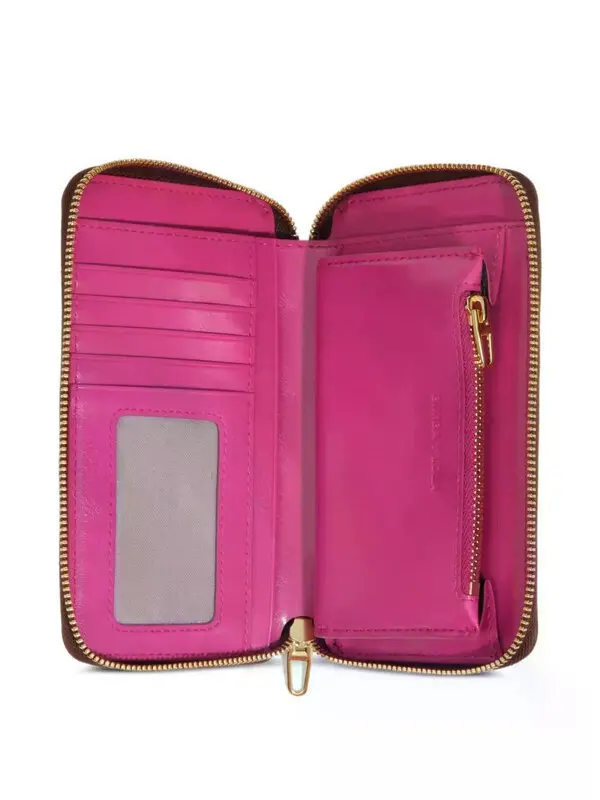 Bimba Y Lola Medium Dark Tan Leather Wallet