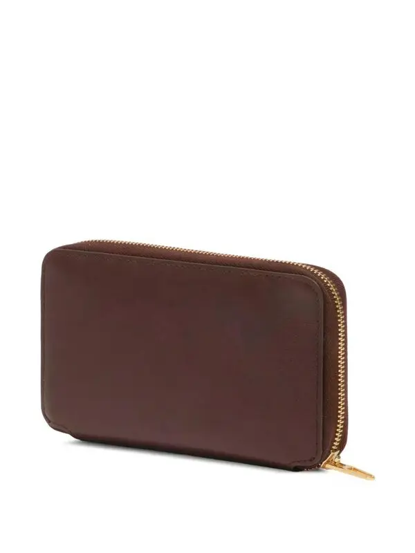 Bimba Y Lola Medium Dark Tan Leather Wallet