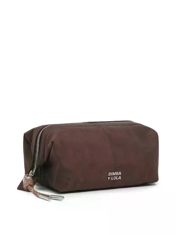 Bimba Y Lola Medium Mocha Nylon Make-up Case - Brown