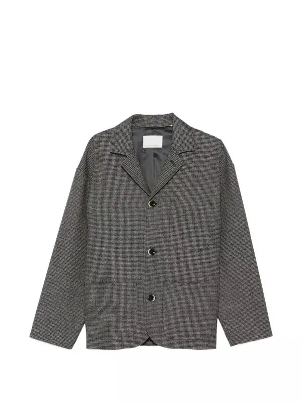 NINE:INTHE:MORNING Houndstooth-pattern Notch-lapels Jacket