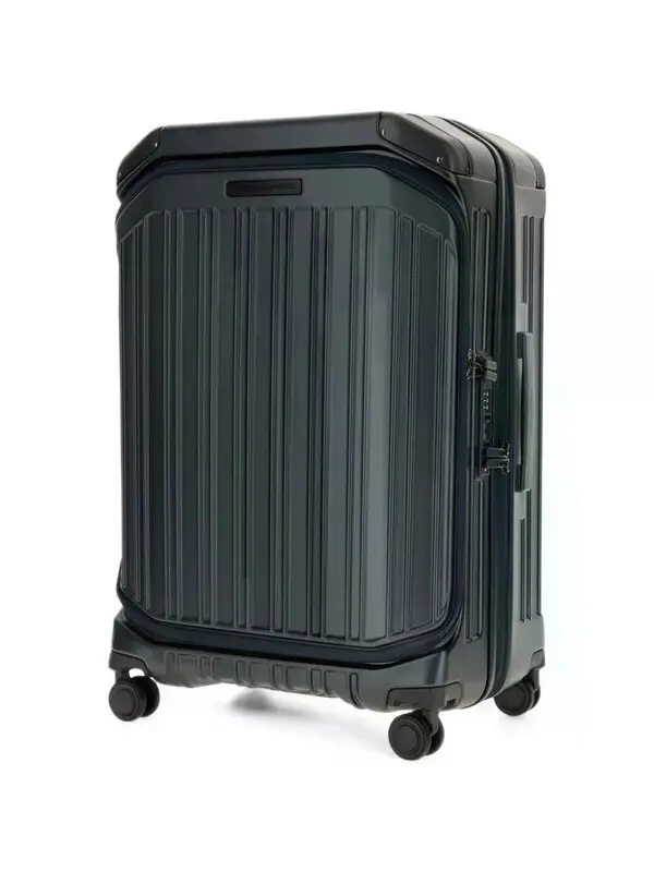 PIQUADRO Ridged Four-wheel Suitcase