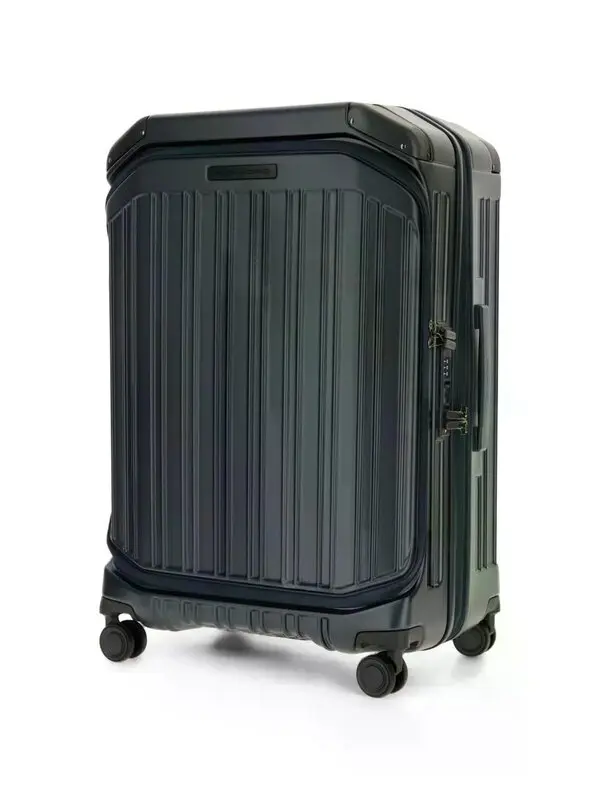 PIQUADRO Ridged Four-wheel Suitcase - Blue