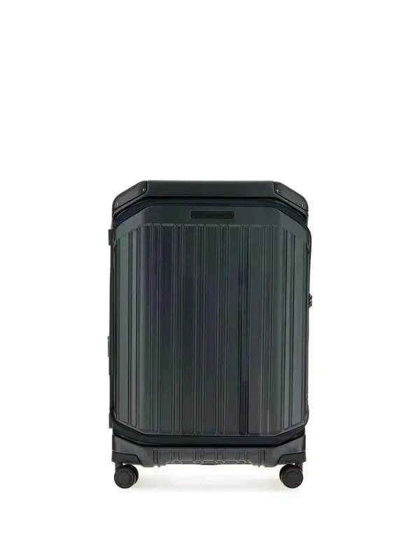 PIQUADRO Large Textured Suitcase - Blue