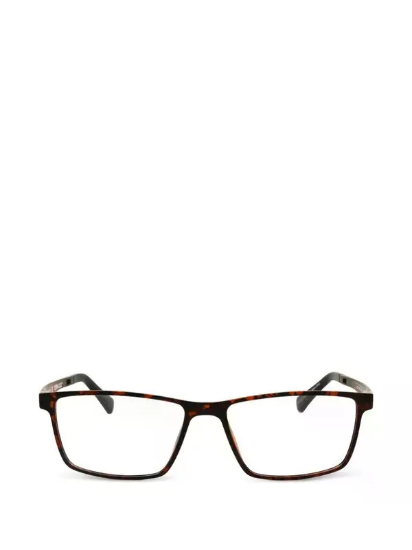 KENNETH COLE Geometric Frame Eyeglasses - Brown