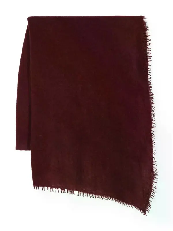 Denis Colomb Fuzzy Feutre Cashmere Shawl - Red