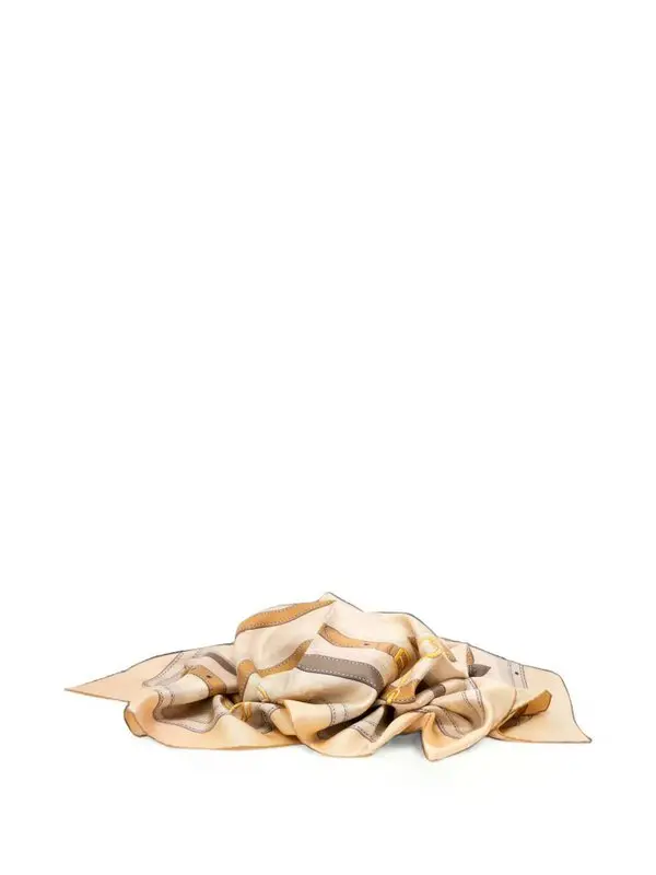 Gucci Gg Supreme Belt-print Scarf - Neutrals