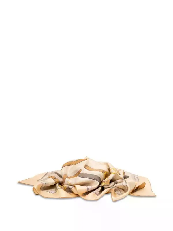 Gucci Gg Supreme Belt-print Scarf - Neutrals